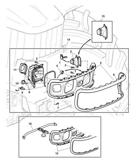 1024-LA20 Wkład lampy przedniej lewy John Deere ,AL178138